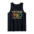 40th Birthday Gift 1980 Vintage Limited Edition 40 Years Old Tank Top ...