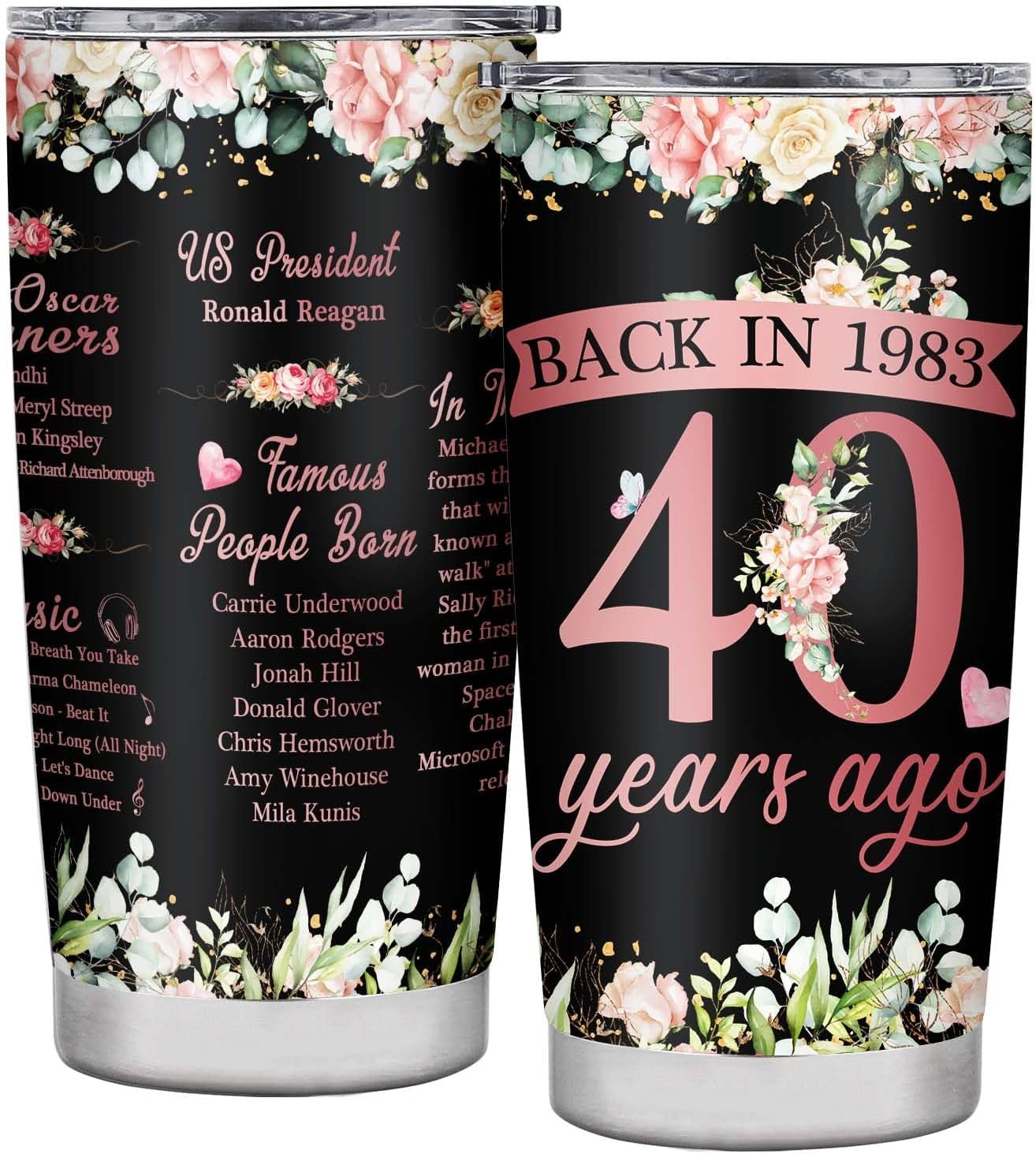 40th Birthday Gifts for Women Tumbler,40th Birthday Gift Ideas,40th ...
