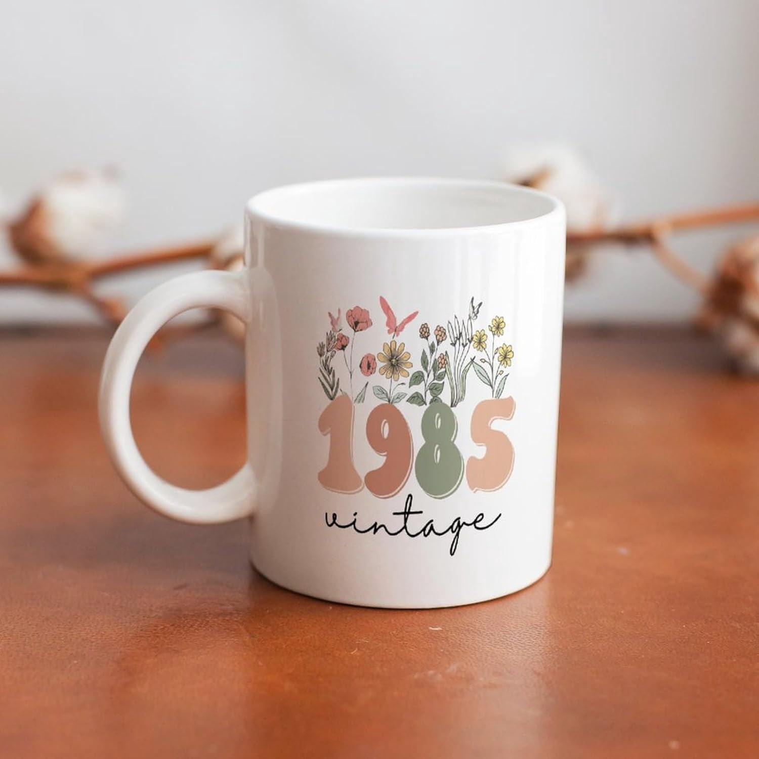 40th Birthday Gifts Women, Vintage 1985 11oz Insulated Mug with ...