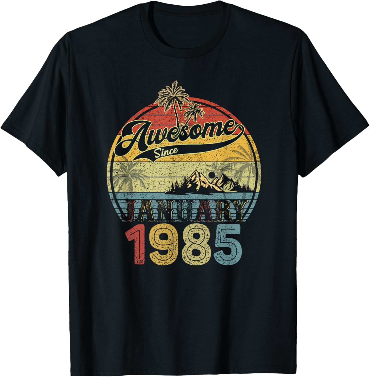 40th Birthday Gifts for Men January 1985 40 year Old Bday T-Shirt ...