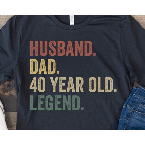40th Birthday Legend Tee Retro Shirt - Walmart.com