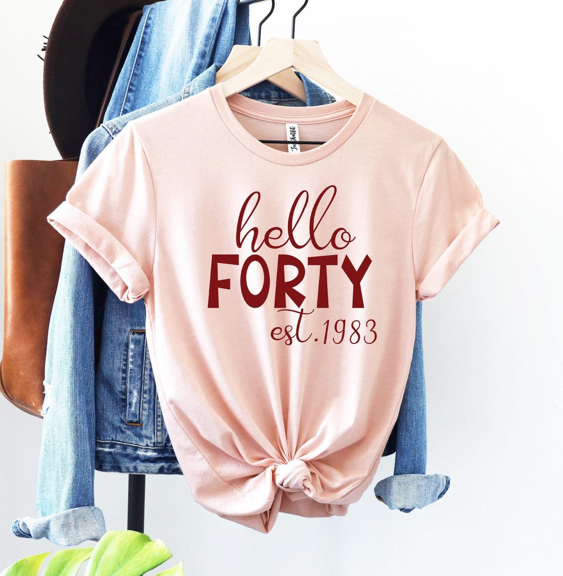 40th Birthday Shirt, Hello Forty Shirt, Hello 40 Shirt, 40th Birthday T ...