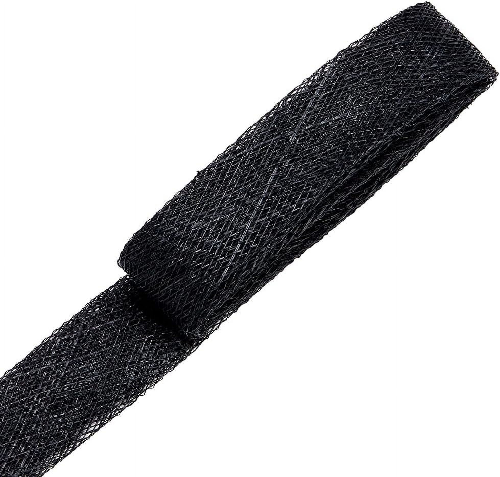 40x 0.7 Inch Black Mesh Binding Ribbon Linen Sinamay Bias Binding Tape ...