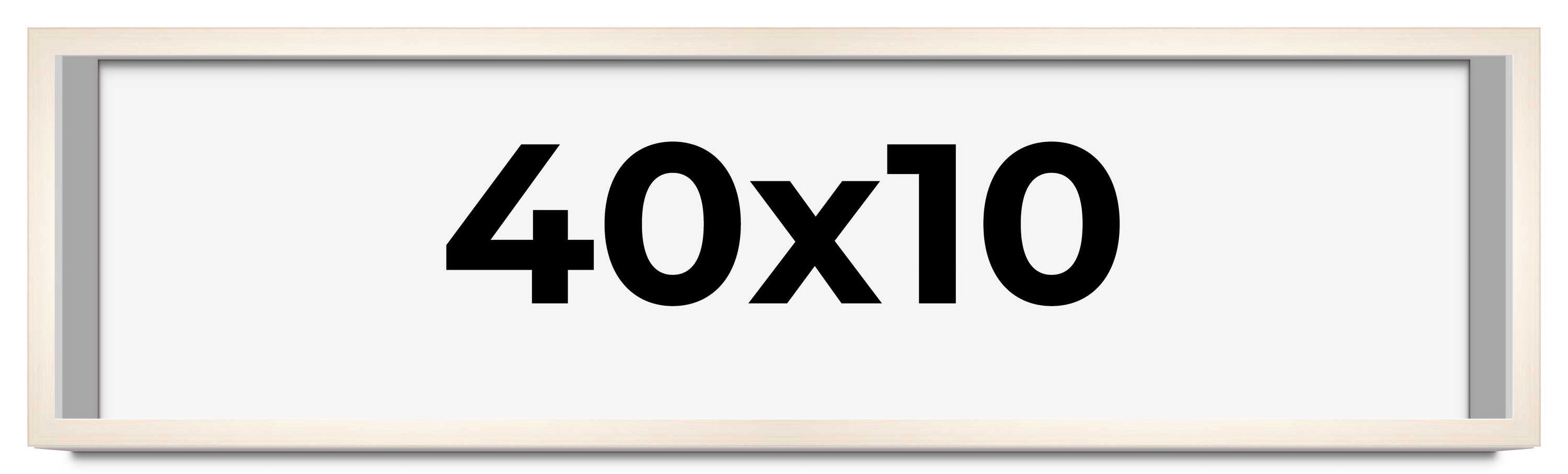 40x10 Shadow Box Cream of Wheat White Washed Display Frame | 0.875 ...