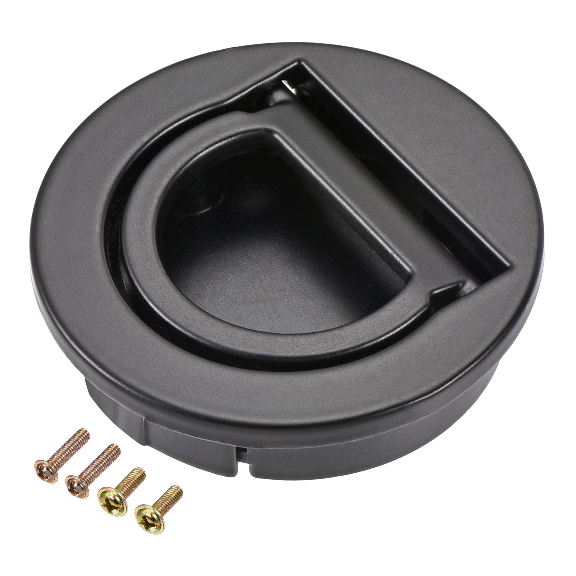 40x10mm Flush Pull Ring Handle Zinc Alloy Black - Walmart Business Supplies