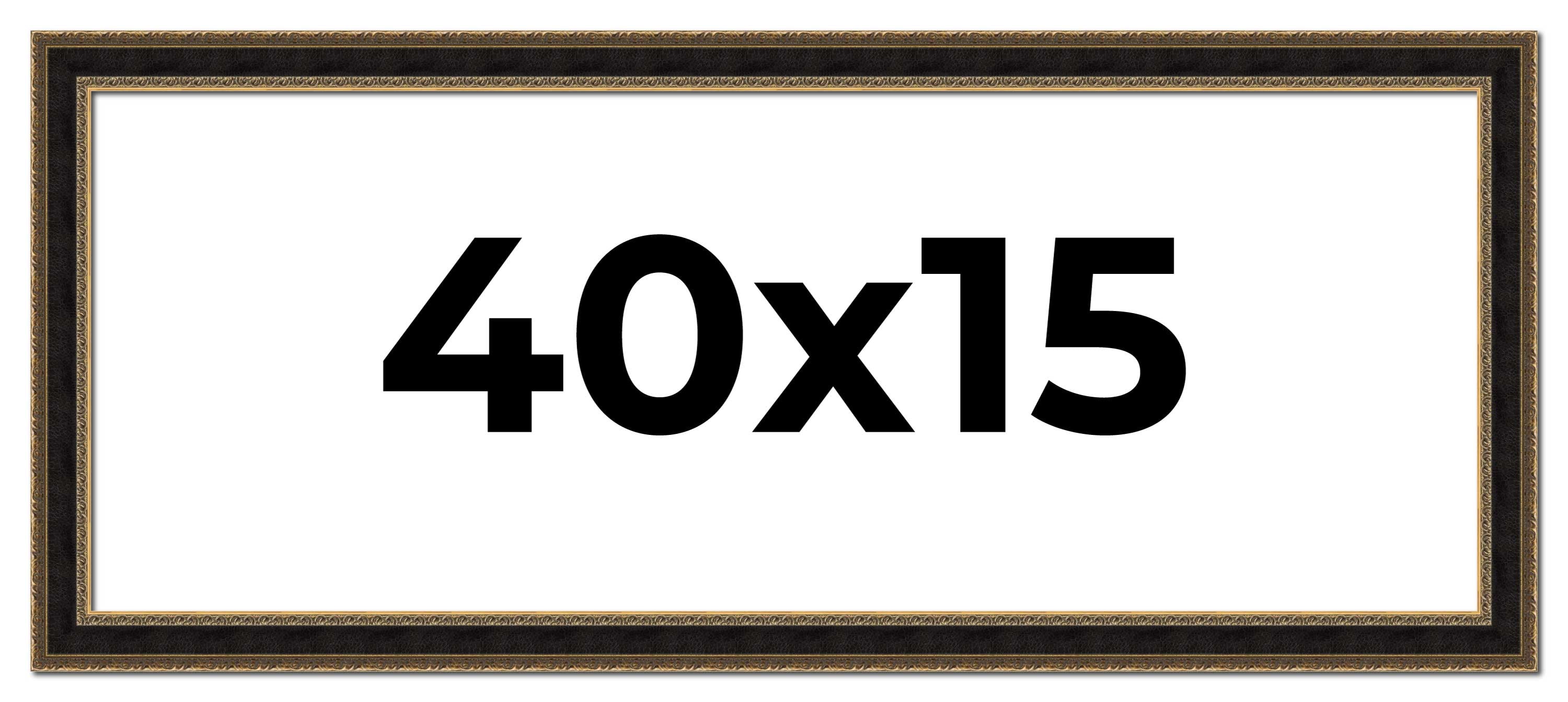 40x15 Frame Gold Antique Vintage Sold Wood Picture Frame | 1.75 Inch ...