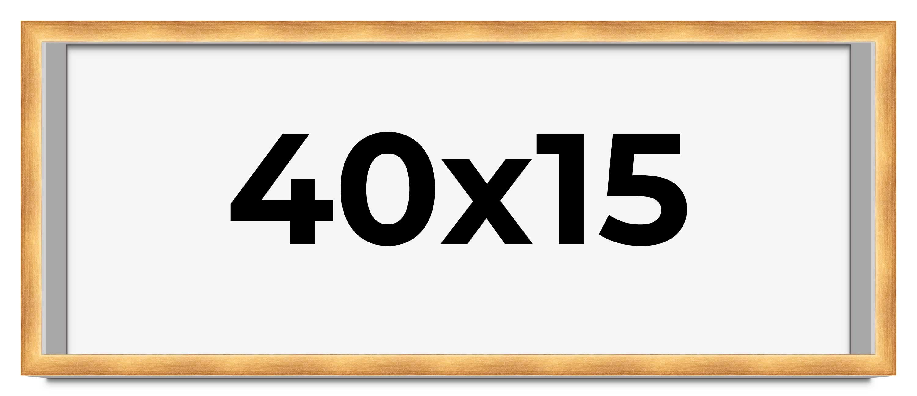 40x15 Shadow Box Bronze Cross-Brushed Display Frame | 1.625 Inches Deep ...