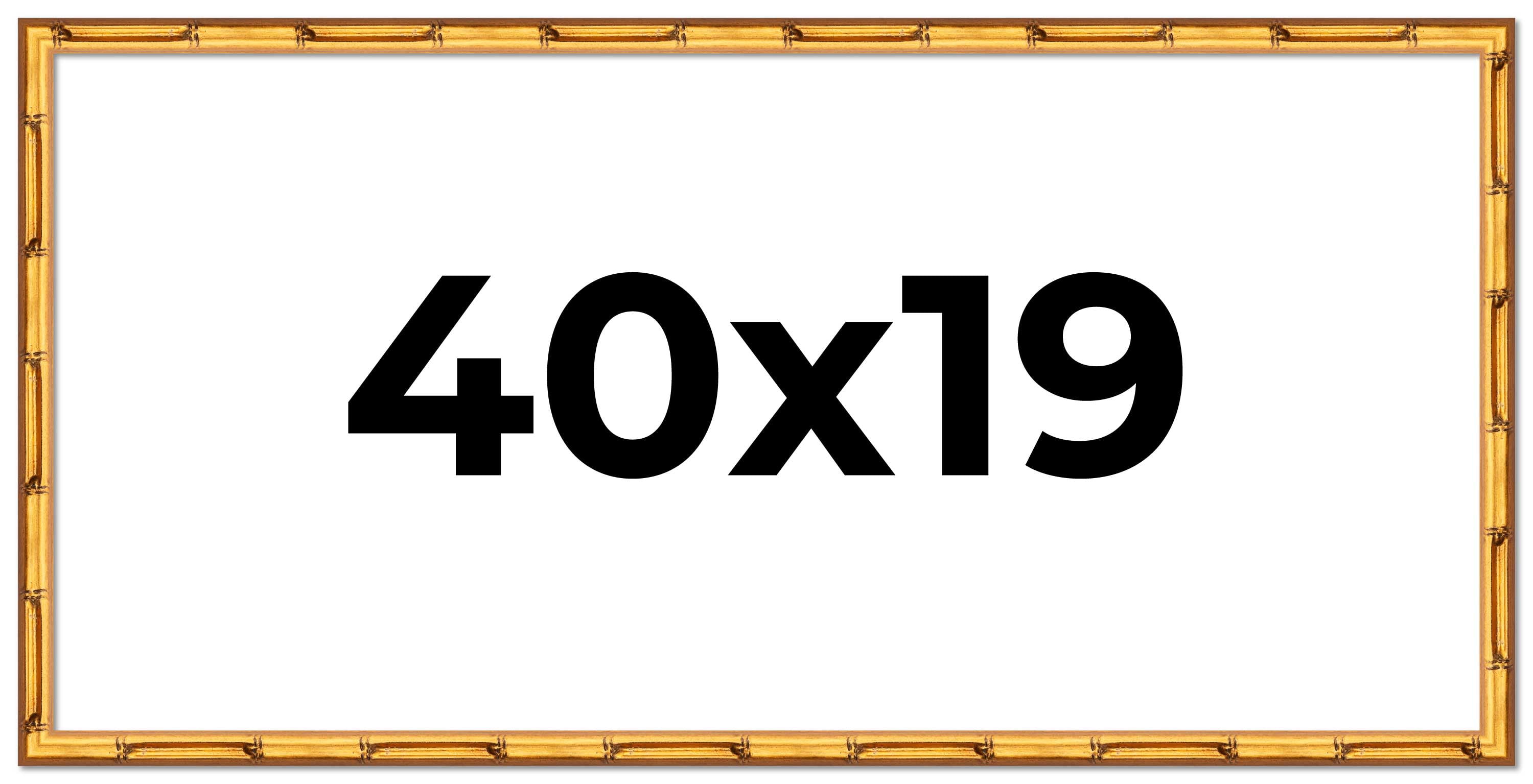40x19 Frame Gold Bamboo Picture Frame - Complete Modern Photo Frame ...