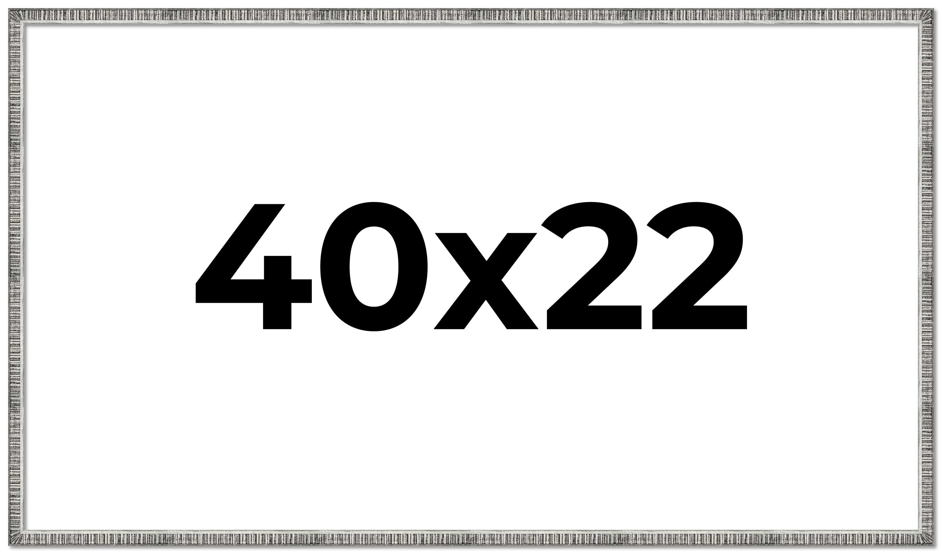 40x22 Frame Silver Grey Distressed Solid Wood Picture Frame | 0.75 Inch ...