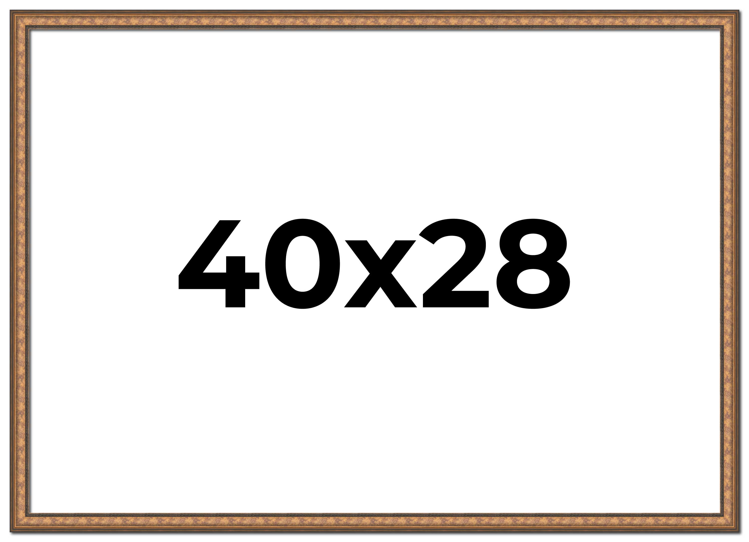 40x28 Frame Gold Real Wood Picture Frame Width 1.25 inches | Interior ...