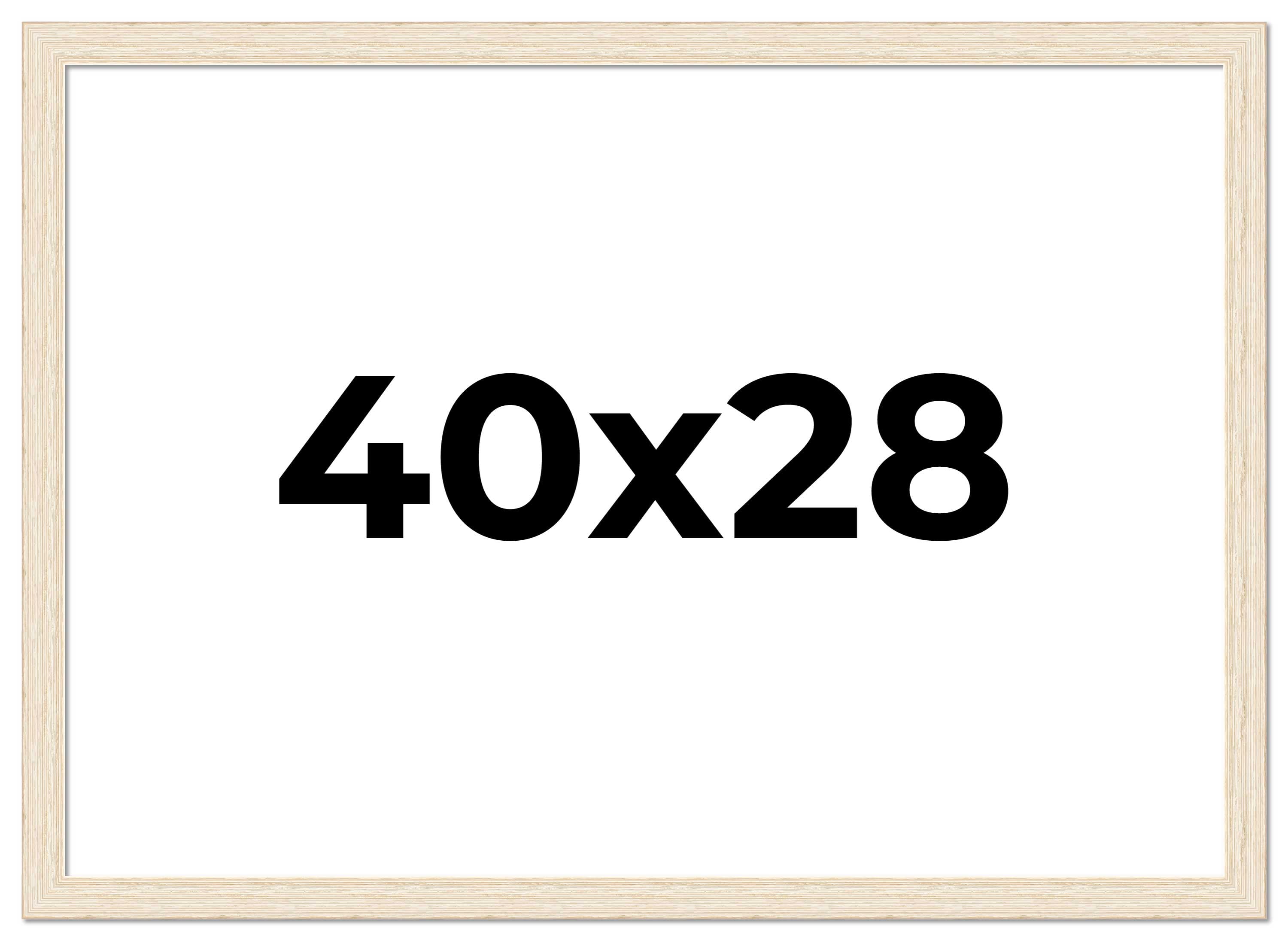 40x28 Frame White Real Wood Picture Frame Width 1.5 inches | Interior ...