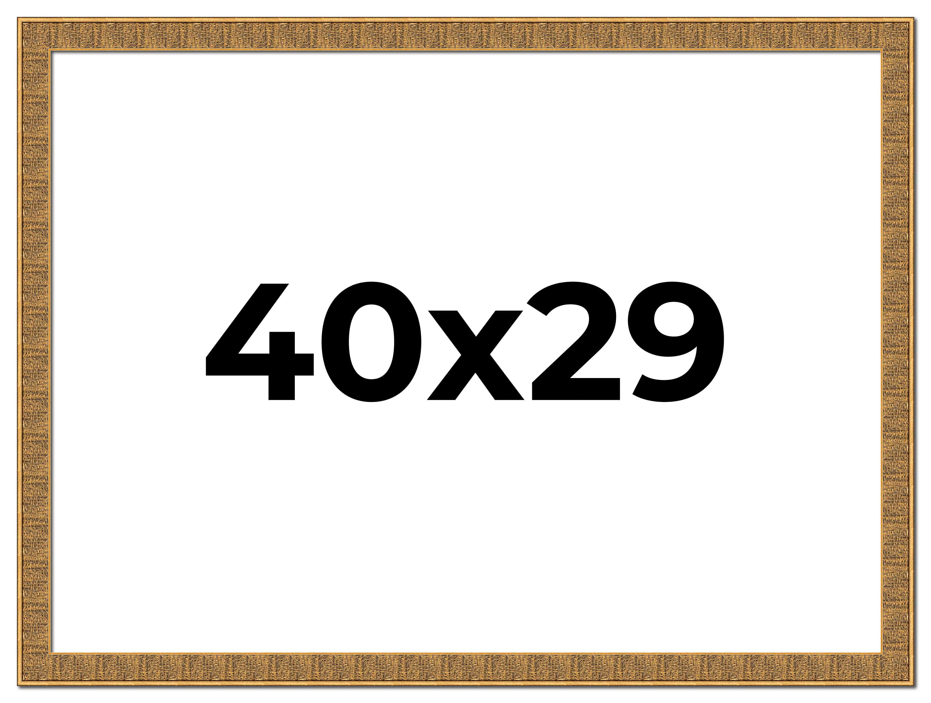 40x29 Frame Black and Gold Distressed Solid Wood Sonoma Picture Frame | 1.625 Inch Moulding ...