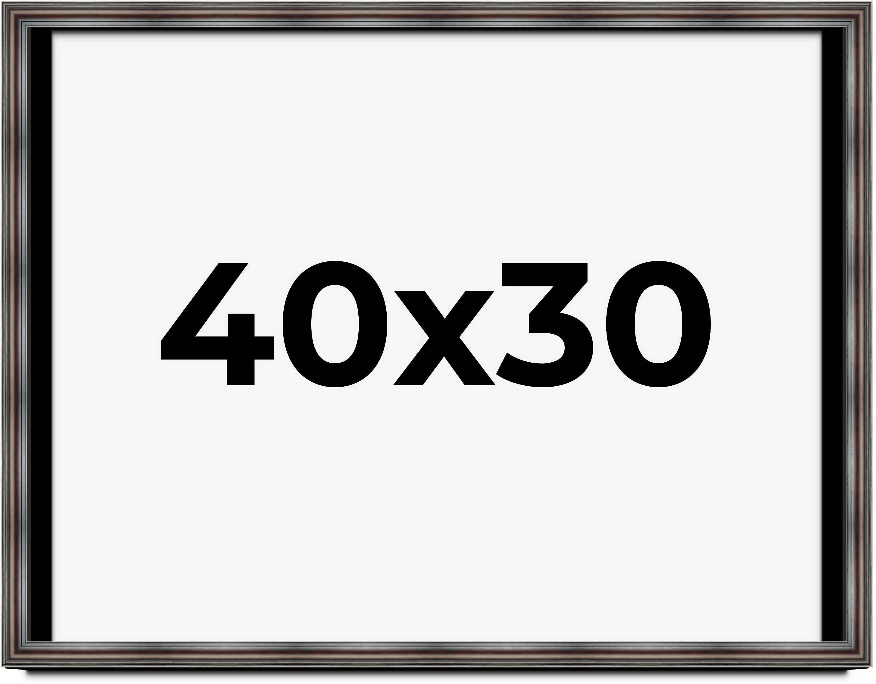 40x30 Shadow Box Frame Brown Cherry | 2.625 Inches Deep Pine Wood ...