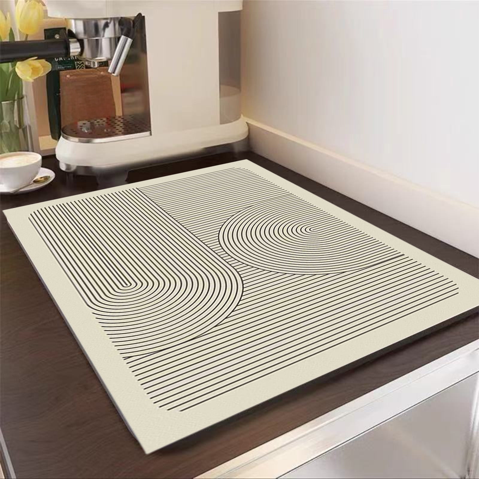 40x30cm Fast-Absorbent Mat - Anti-Slip Kitchen Bathroom Floor Protector ...