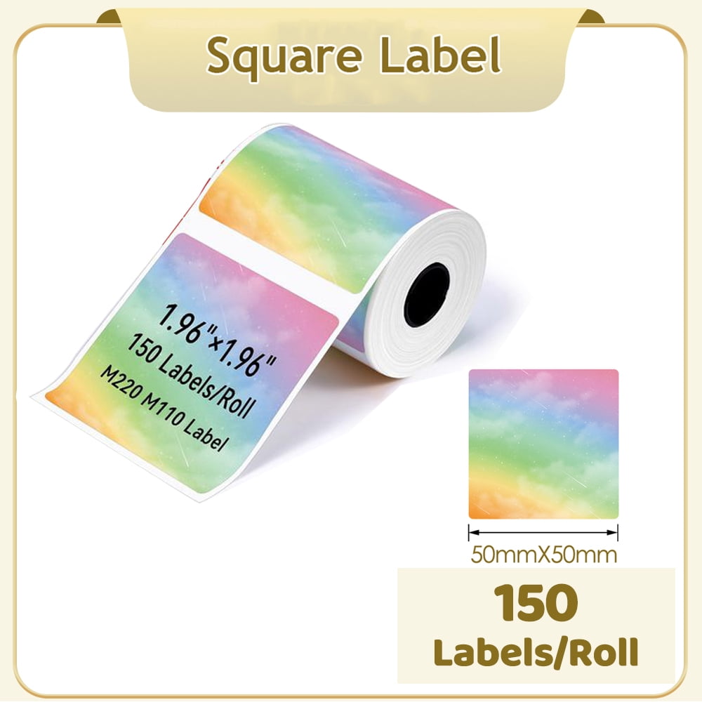 40x30mm/230pcs Square label Thermal Adhesive Label Roll, suit for Phomemo M110 M200 M220 M120 ...