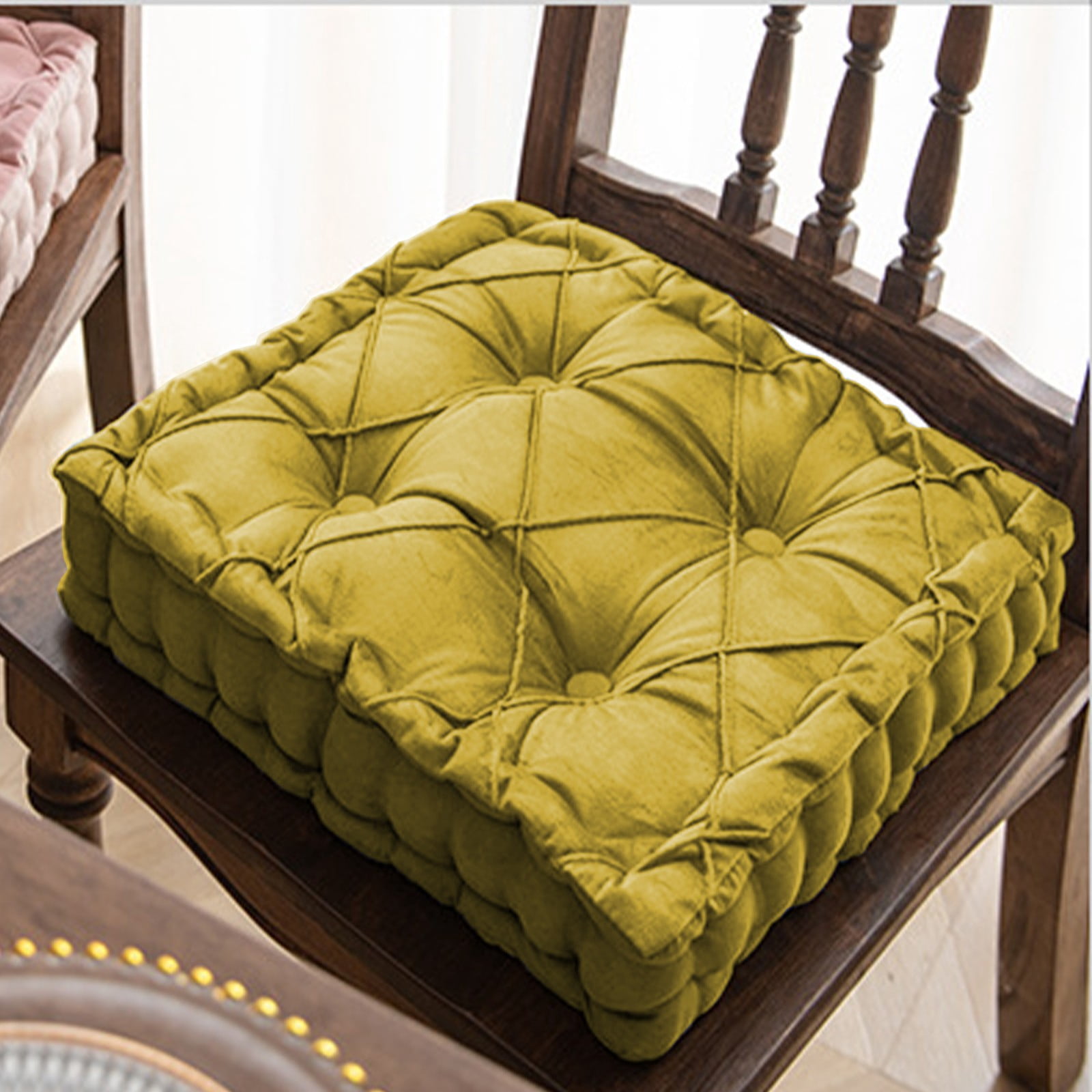 40x40x10cm Solid Color Chair Cushion - 1Pc Thickened Soft Padded Seat ...