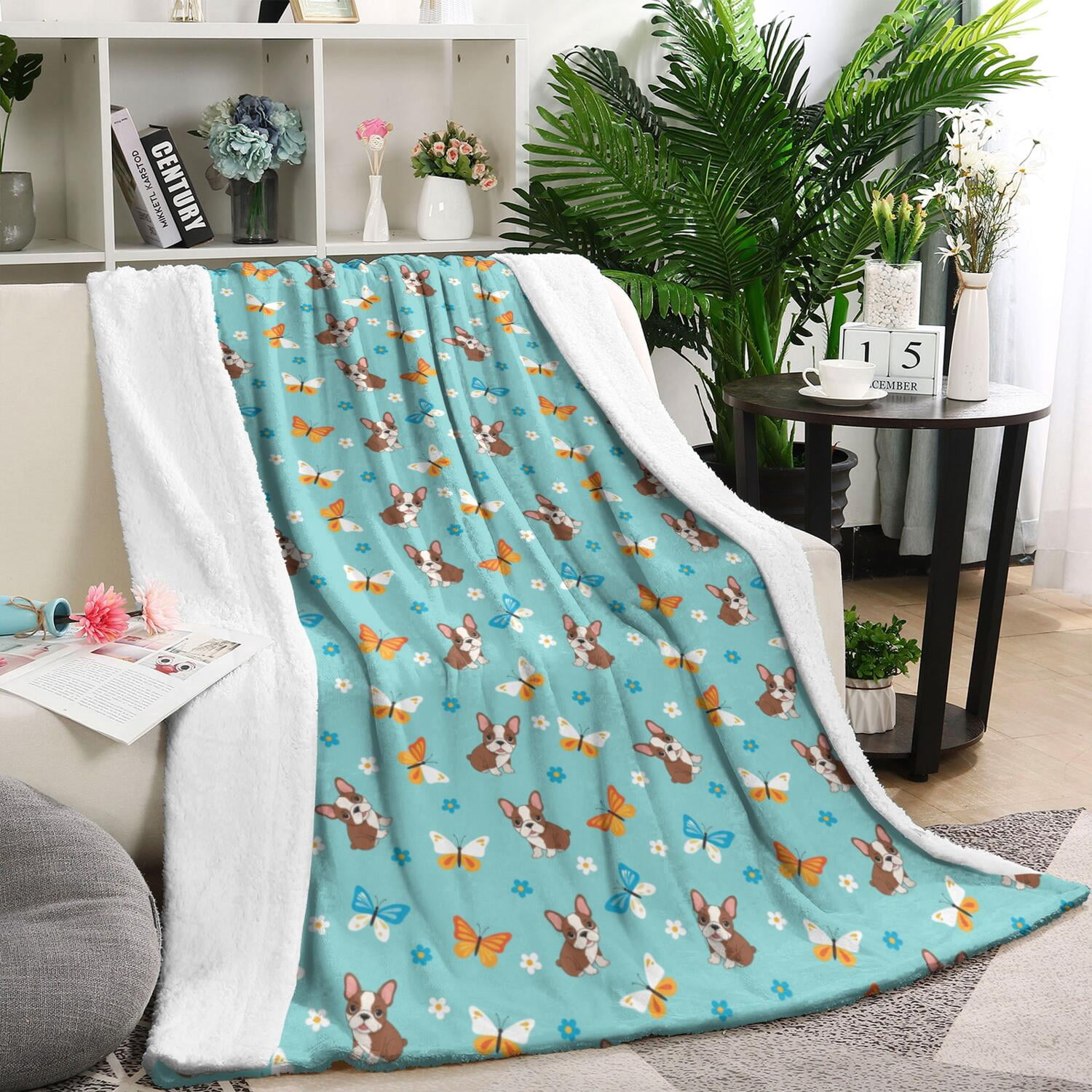 40x50 Inch Flannel Fleece Blanket for Men, Women & Kids, Soft ...