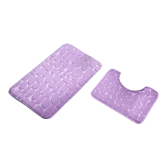 40x50cm 50x80cm Bathroom Rug Set, Wenini Soft Absorbent Thick Foam Bath ...