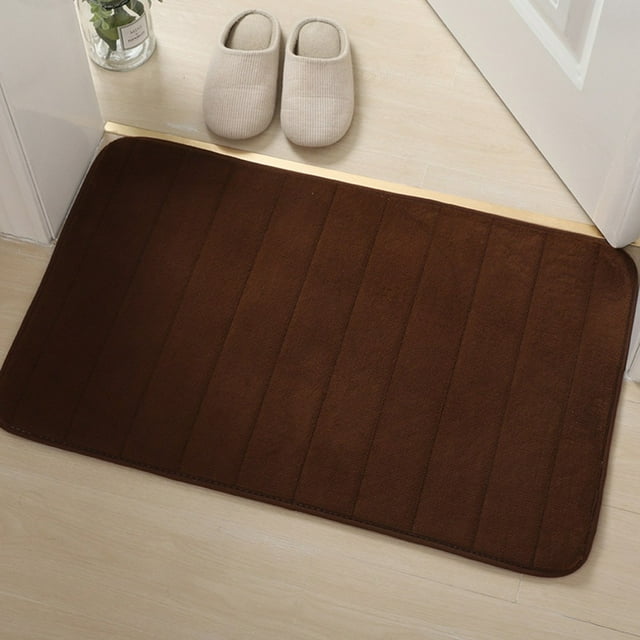 40x60 Memory Foam Bath Mat Set, Non-Slip Toilet Pedestal, Washable ...