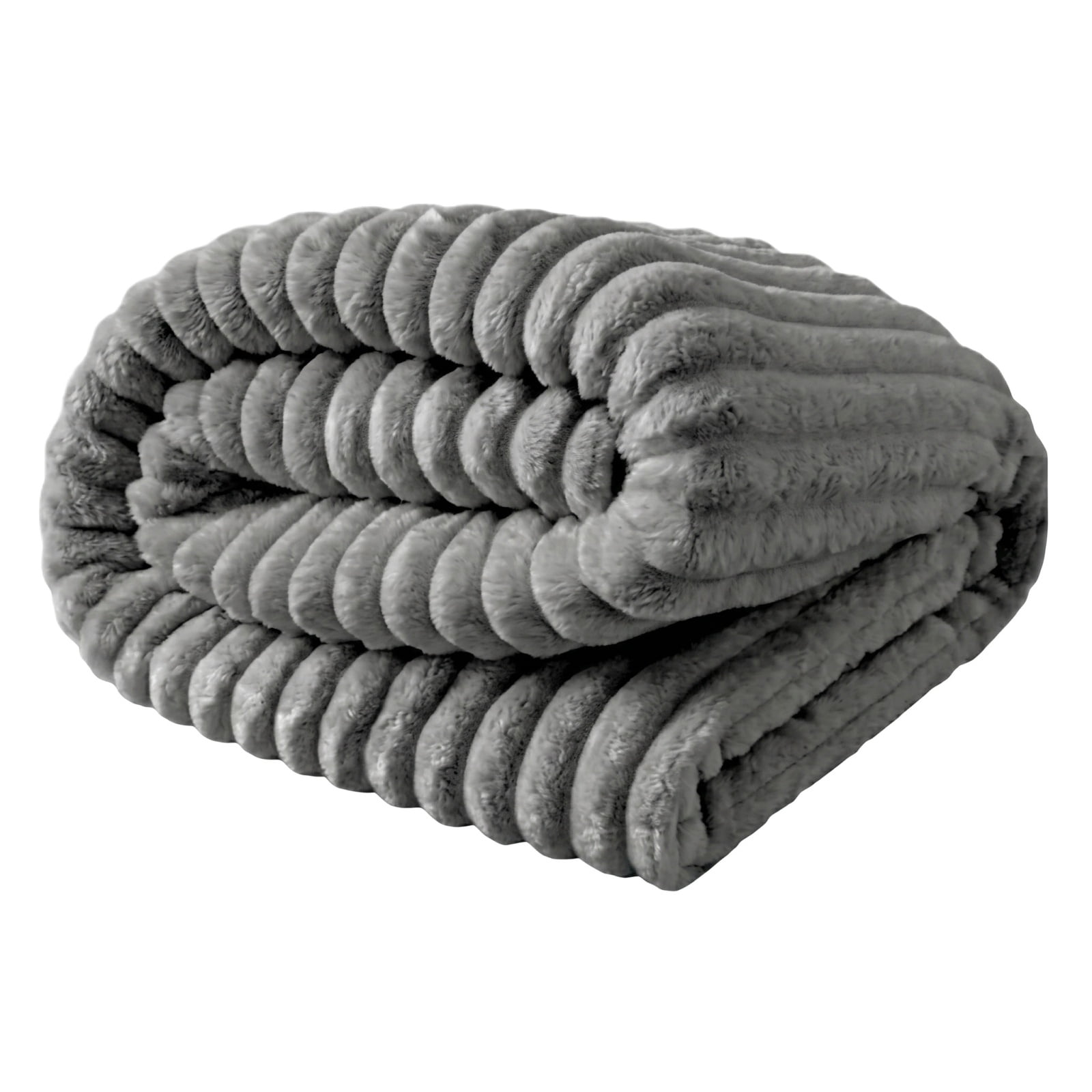 40x60" Thickened Striped Flannel Nap Throw Blanket, Soft Plush Magic ...