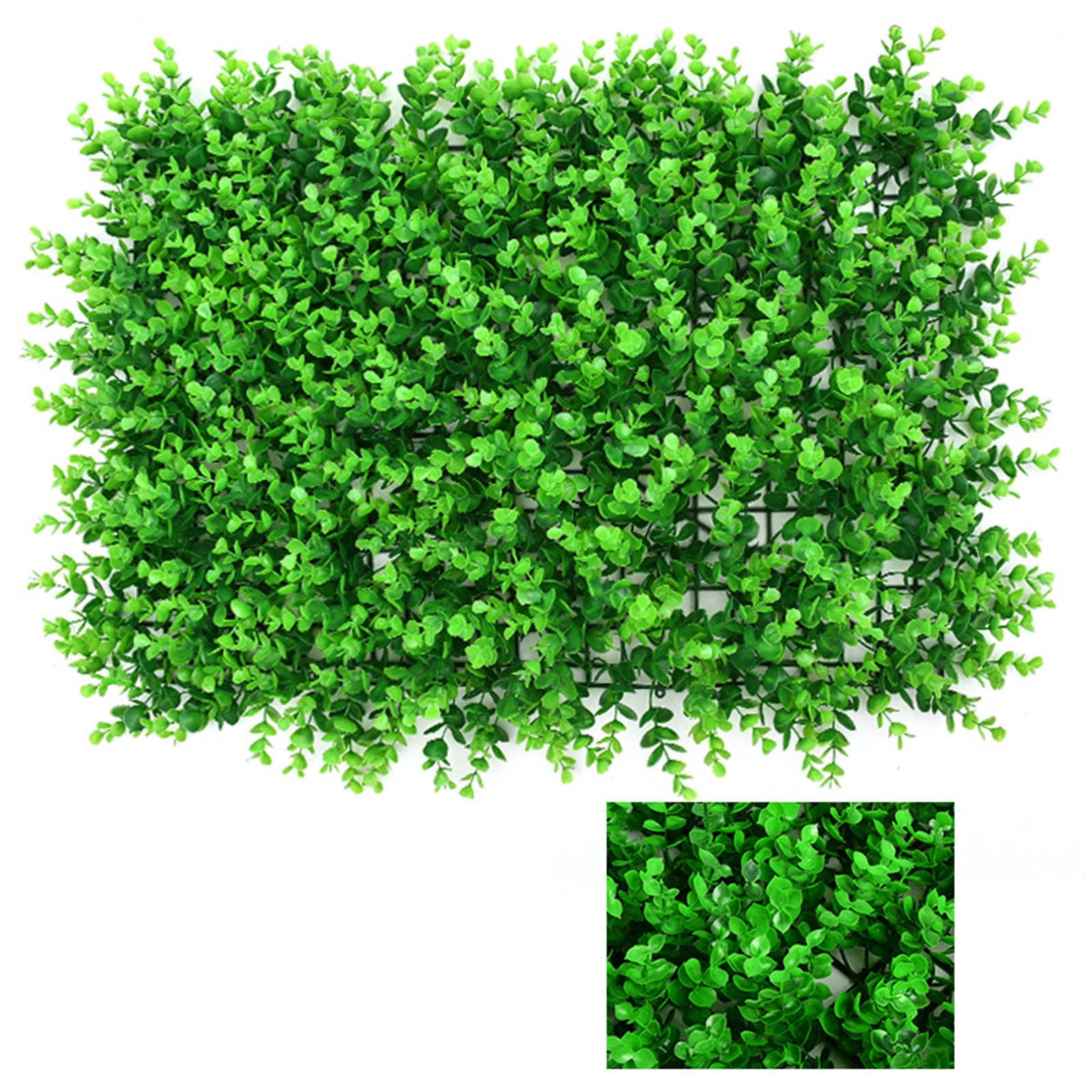 40x60cm Artificial Boxwood Hedge Wall, Wenini Realistic Green Wall ...