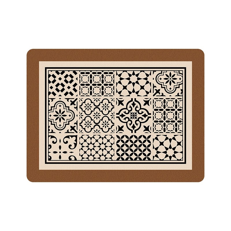 40x60cm Non-Slip Kitchen Drain Mat - Diatom Mud Absorbent Countertop ...