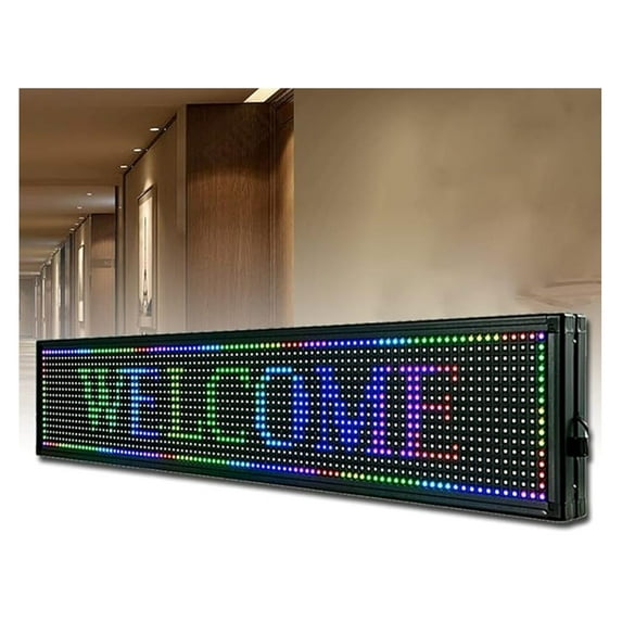 40x8" LED Sign Programmable Scrolling Message Display Board Advertising ...