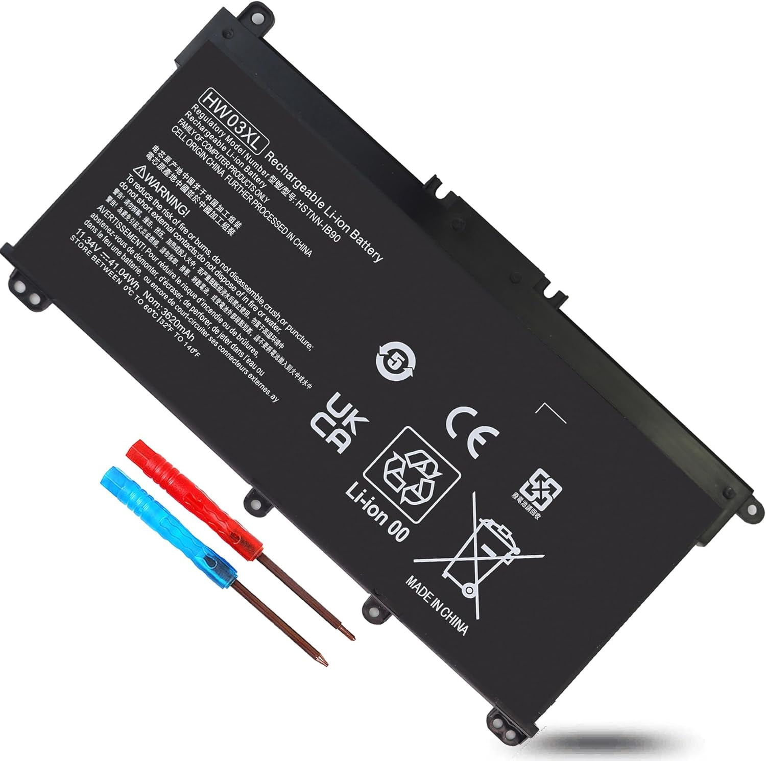 41.04WH Type HW03XL y for HP Pavilion 15-EG 15-EH 15Z-EH 15-EG0XXX 15 ...