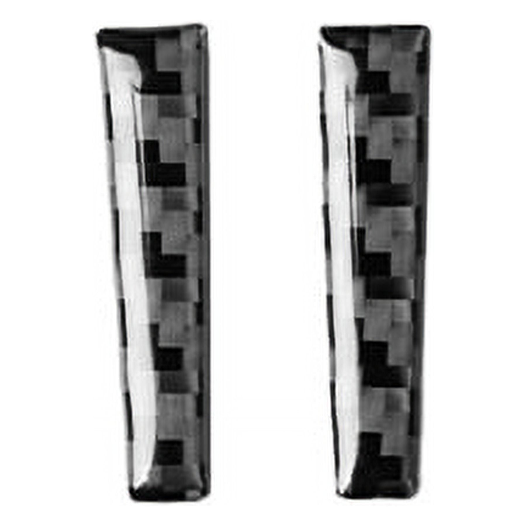 41*10mm Black Carbon Fiber Auto Handlebar Stickers For Ford Mustang ...