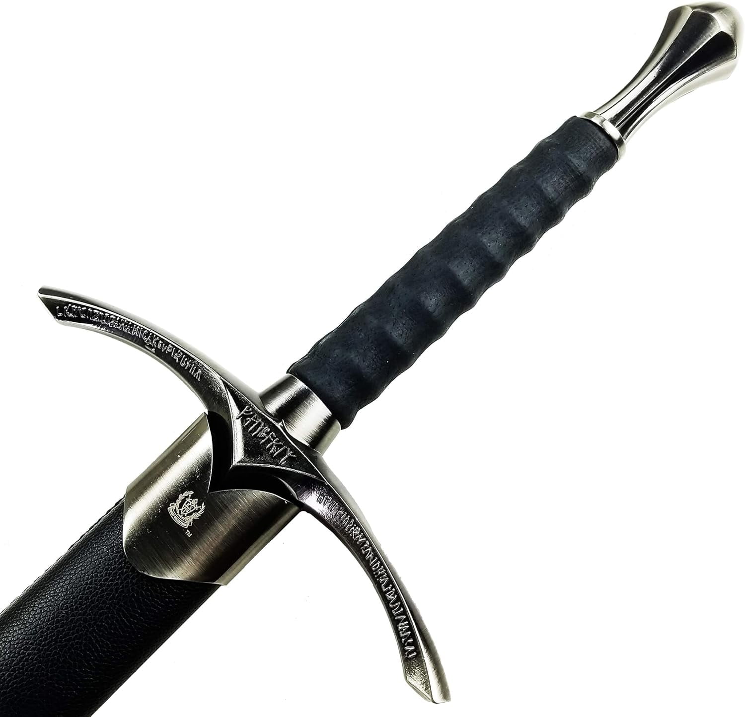 41.25" One Hand Medieval - Dull Blade Carbon Steel w/Faux Leather ...