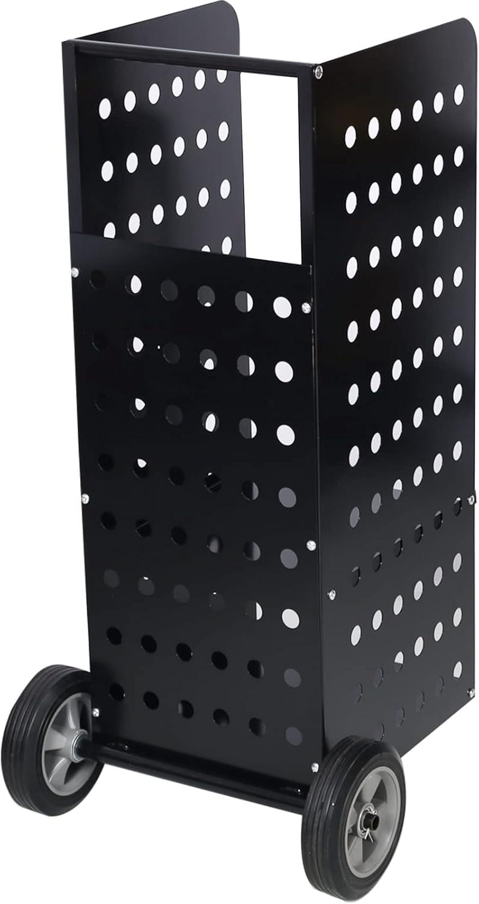 41" Firewood Log Cart Carrier Outdoor or Indoor Wood Rack Storage Mover ...