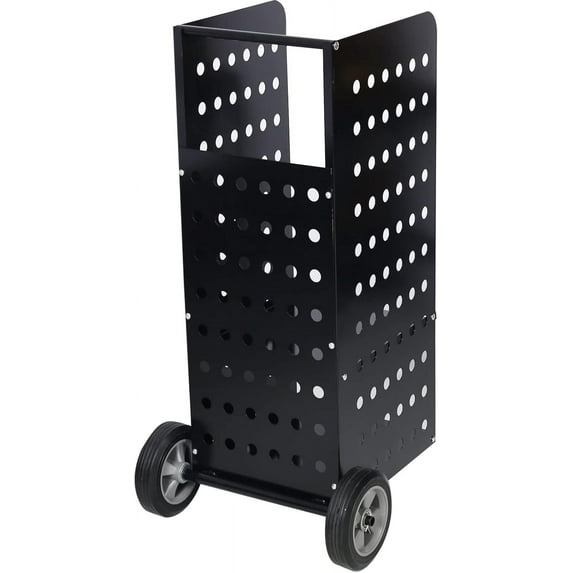 41" Firewood Log Cart Carrier Outdoor or Indoor Wood Rack Storage Mover ...