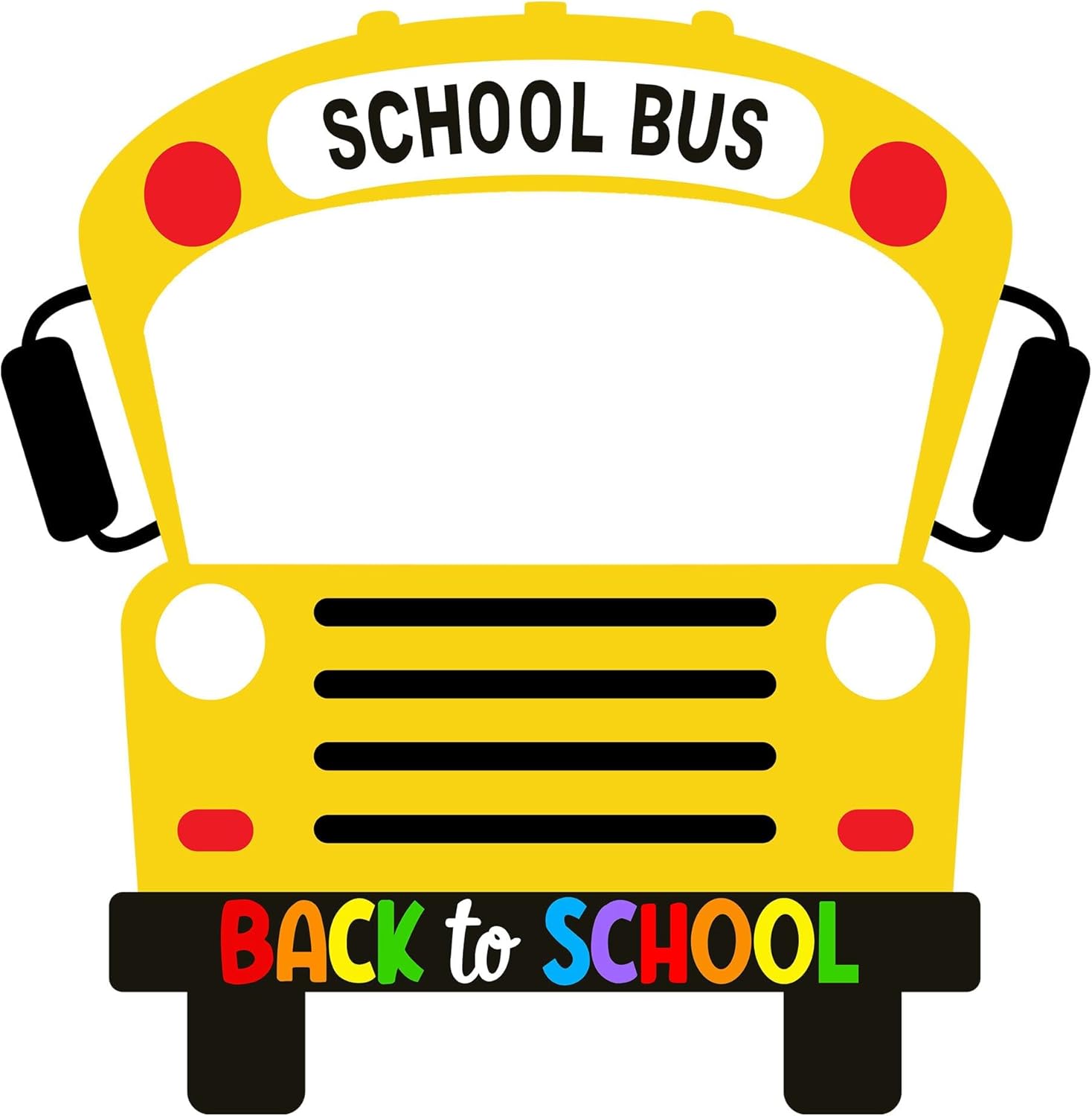 41.4x39.4 Inches School Bus Photo Frame Selfie Back to School ...