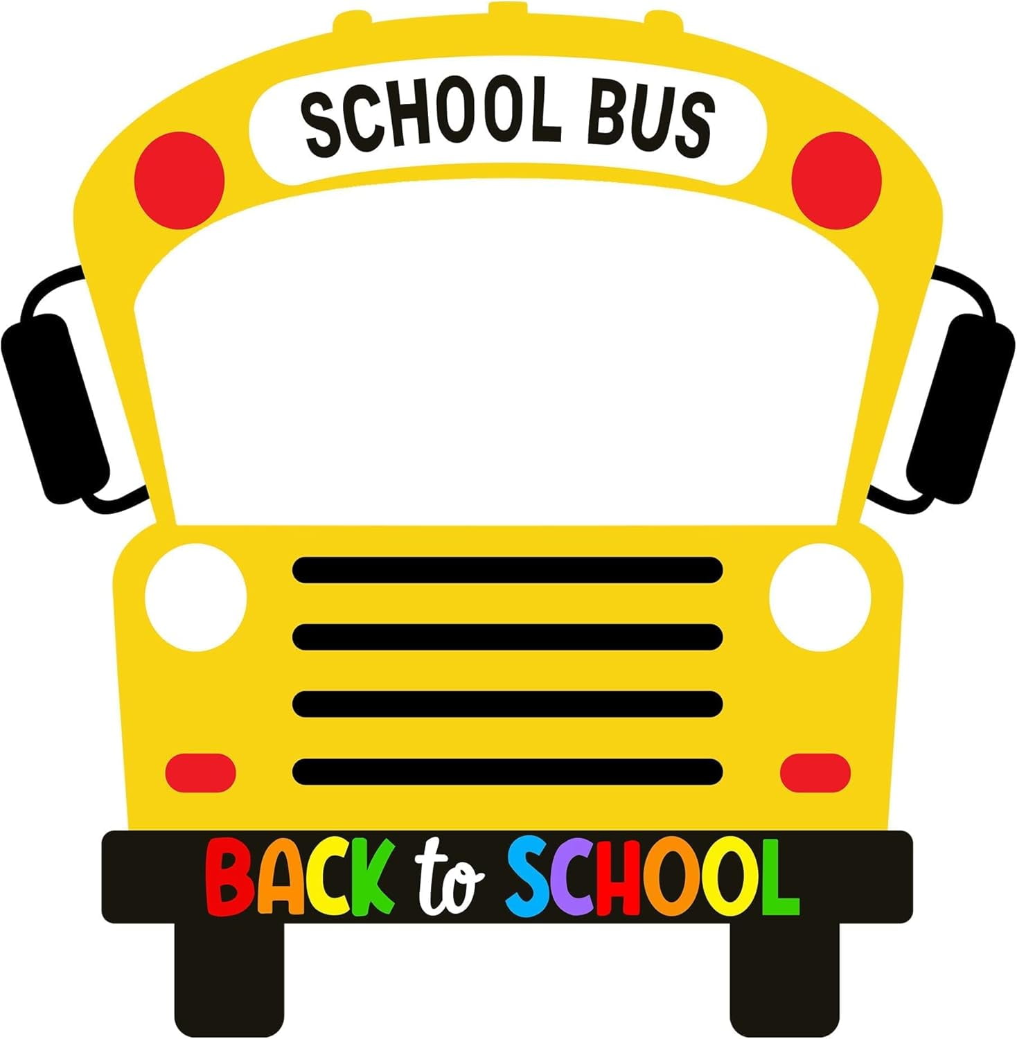 41.4x39.4 Inches School Bus Photo Frame Selfie Back to School ...
