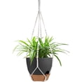 41.5 Inch Macrame Plant Hanger with 12 Inch Hanging Flower Pot, Boho ...