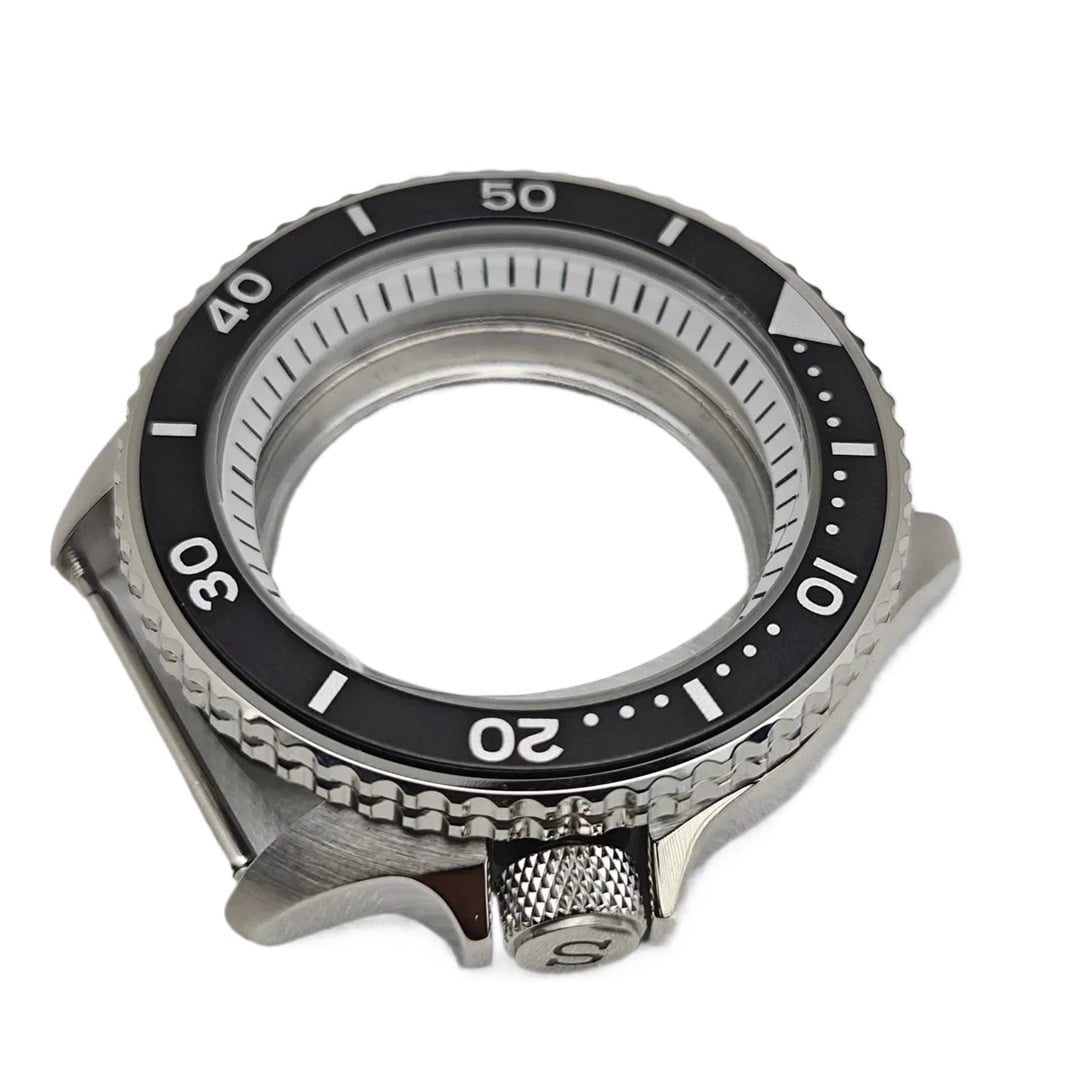 41.5mm Fit For SKX Watch Case with White Chapter Ring+Bezel Stainless ...