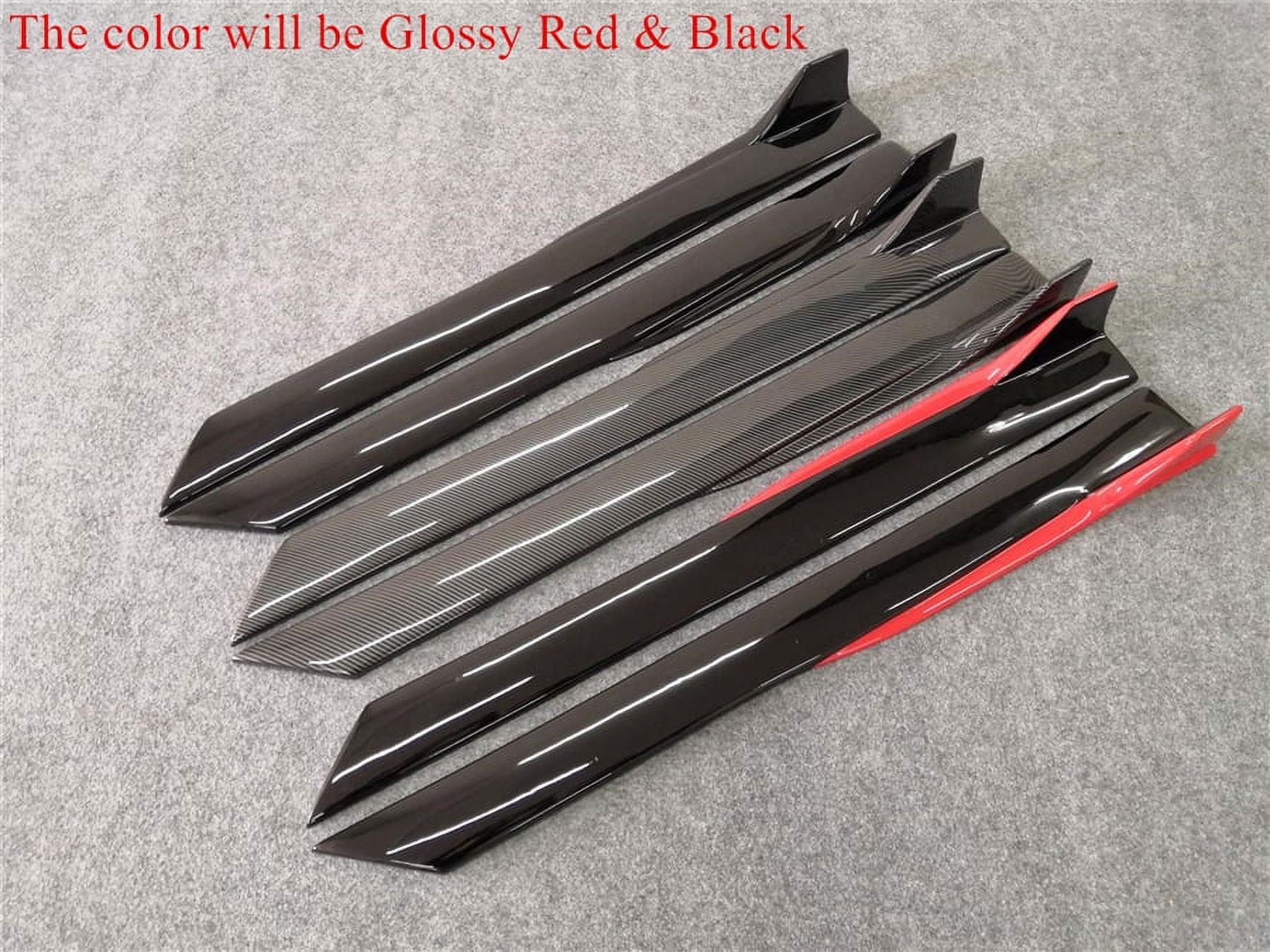 41.7'' Car Side Skirt Extensions Rocker Panel Splitters Lips Body Kit ...