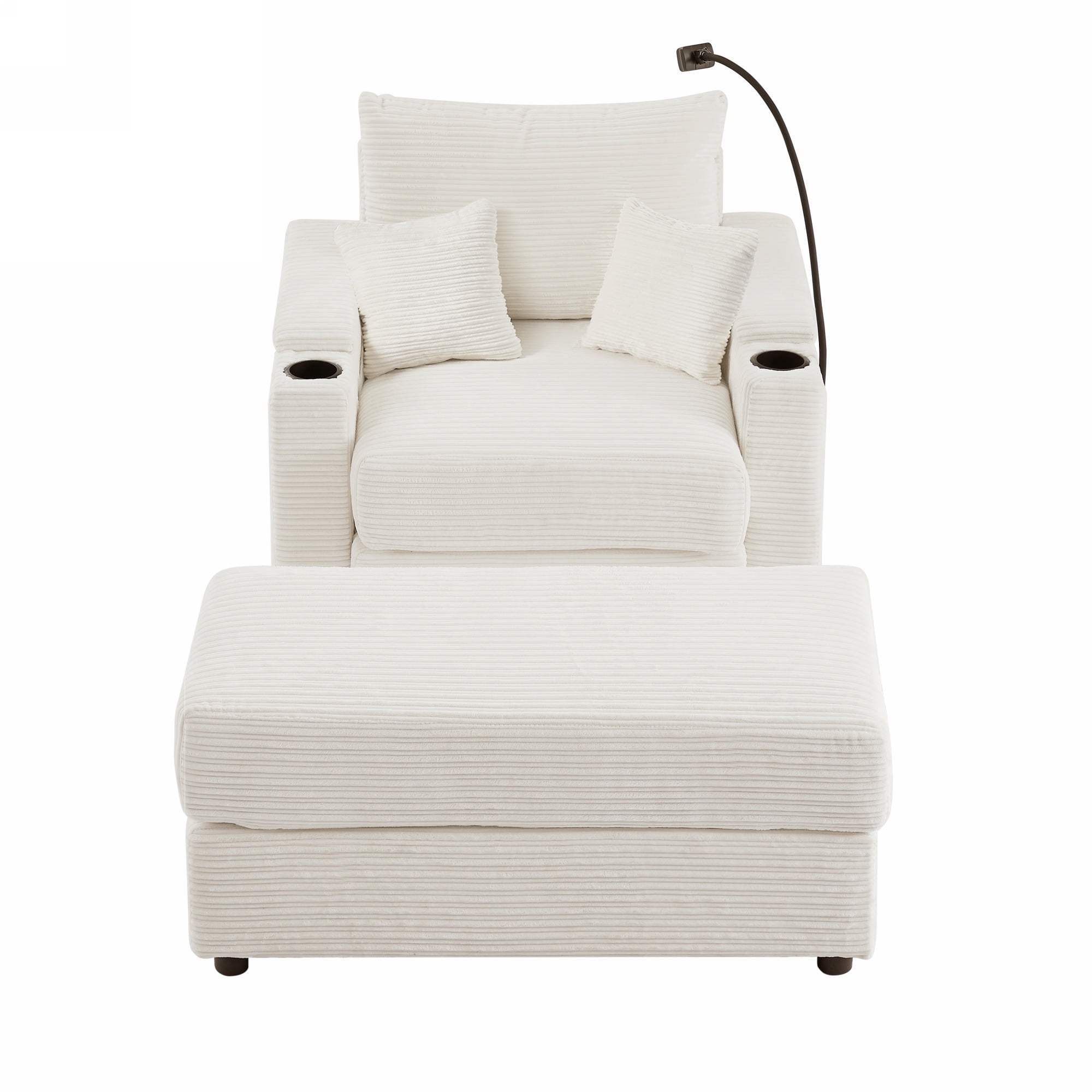 41.7" Modern Style Single Sofa Sofa Couch with Storage Space, A Movable ...