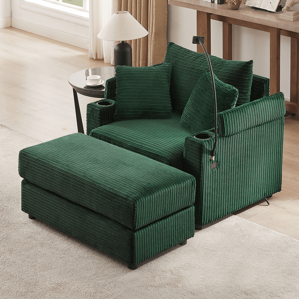 41.7" Modern Style Single Sofa Sofa Couch with Storage Space, A Movable ...