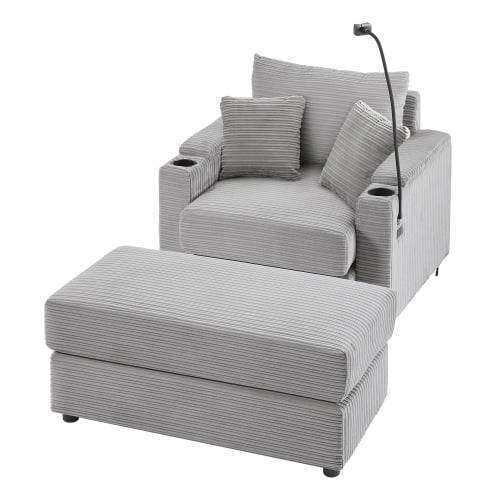 41.7" Modern Style Single Sofa Sofa Couch with Storage Space, A Movable ...