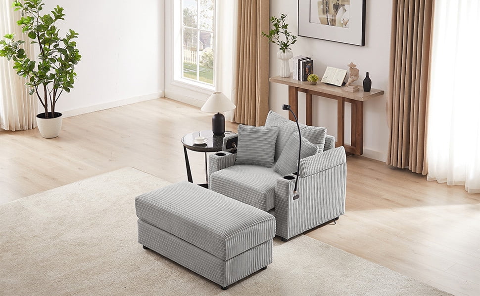 41.7" Modular Single Sectional Sofa, Modern Sectional Sofa Couch with ...