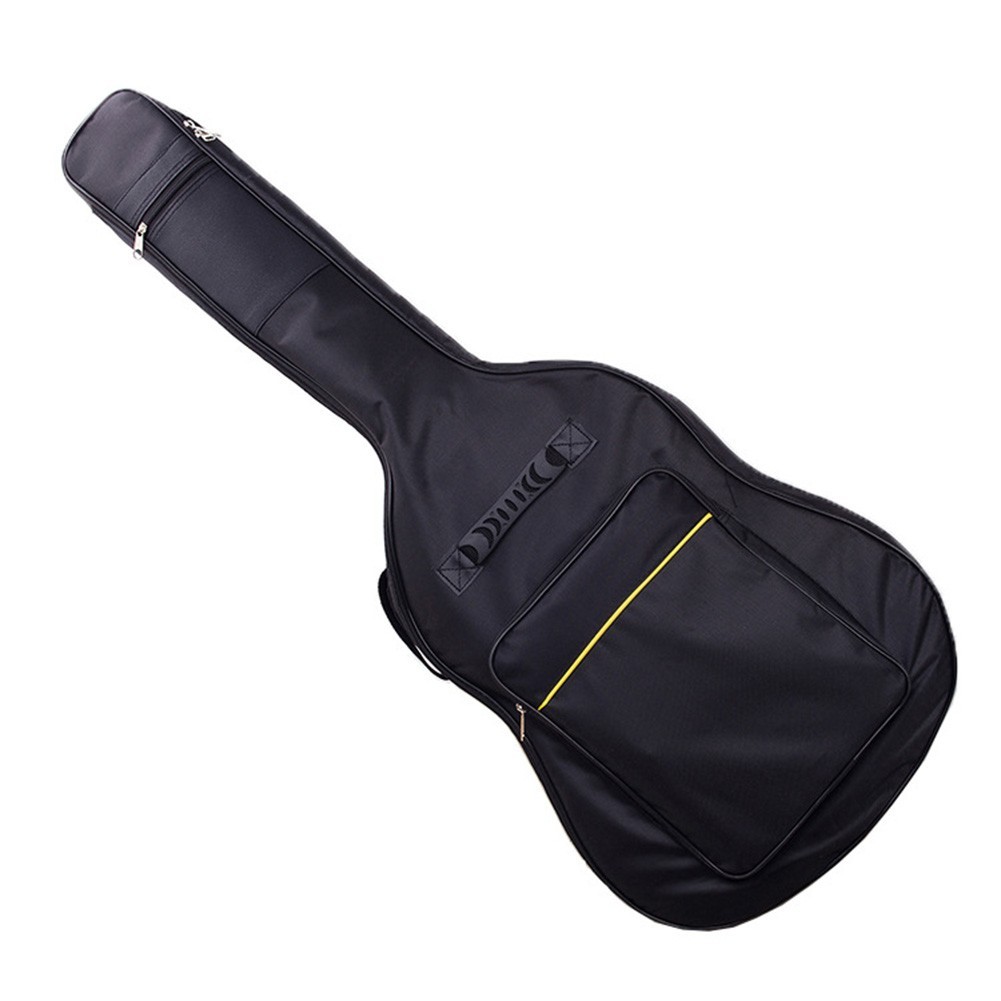41\\\" Acoustic Guitar Bag with Double Straps - Padded Black Guitar ...