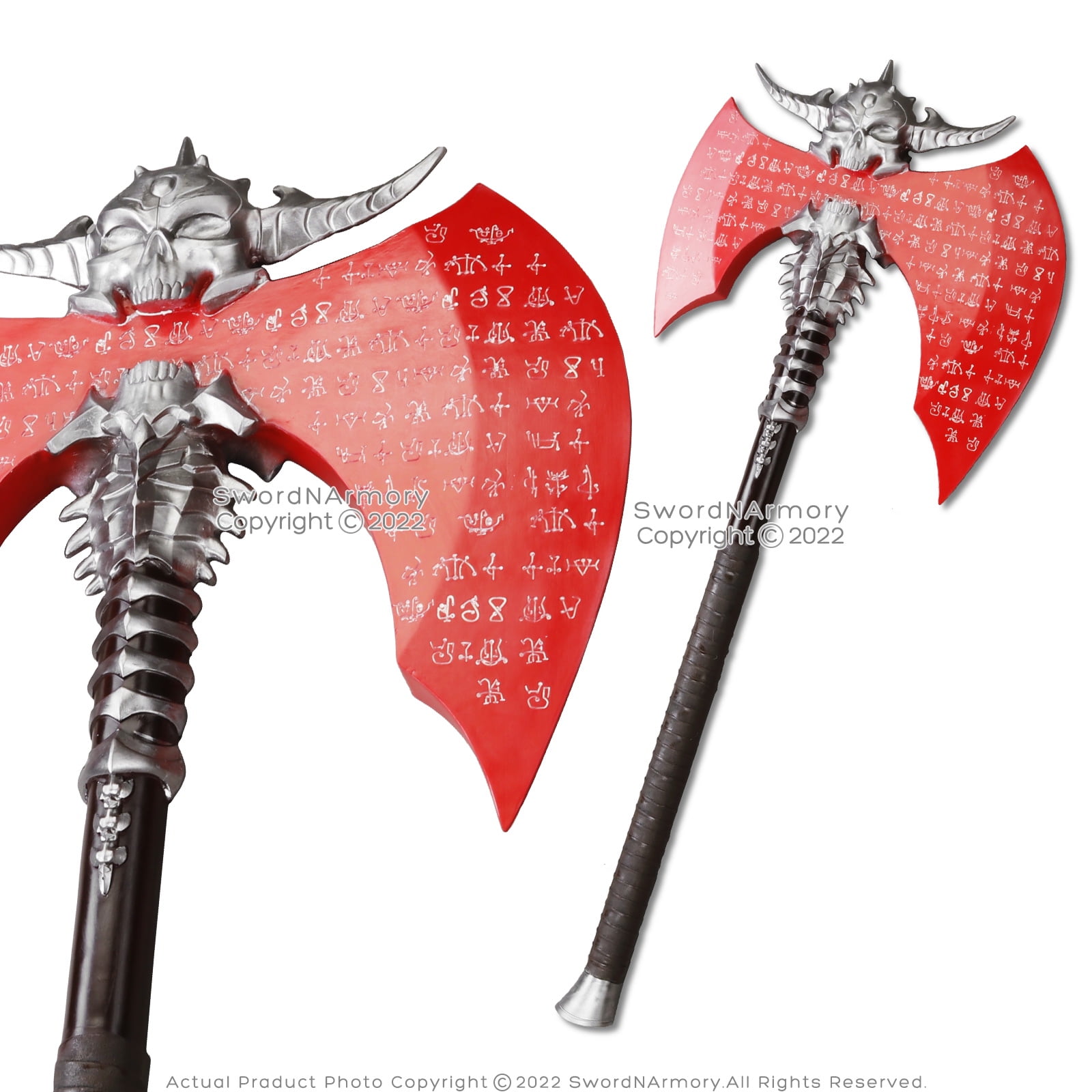 41” Argent Axe Fiber Glass Marauder Doom Demon Video Game - Walmart.com