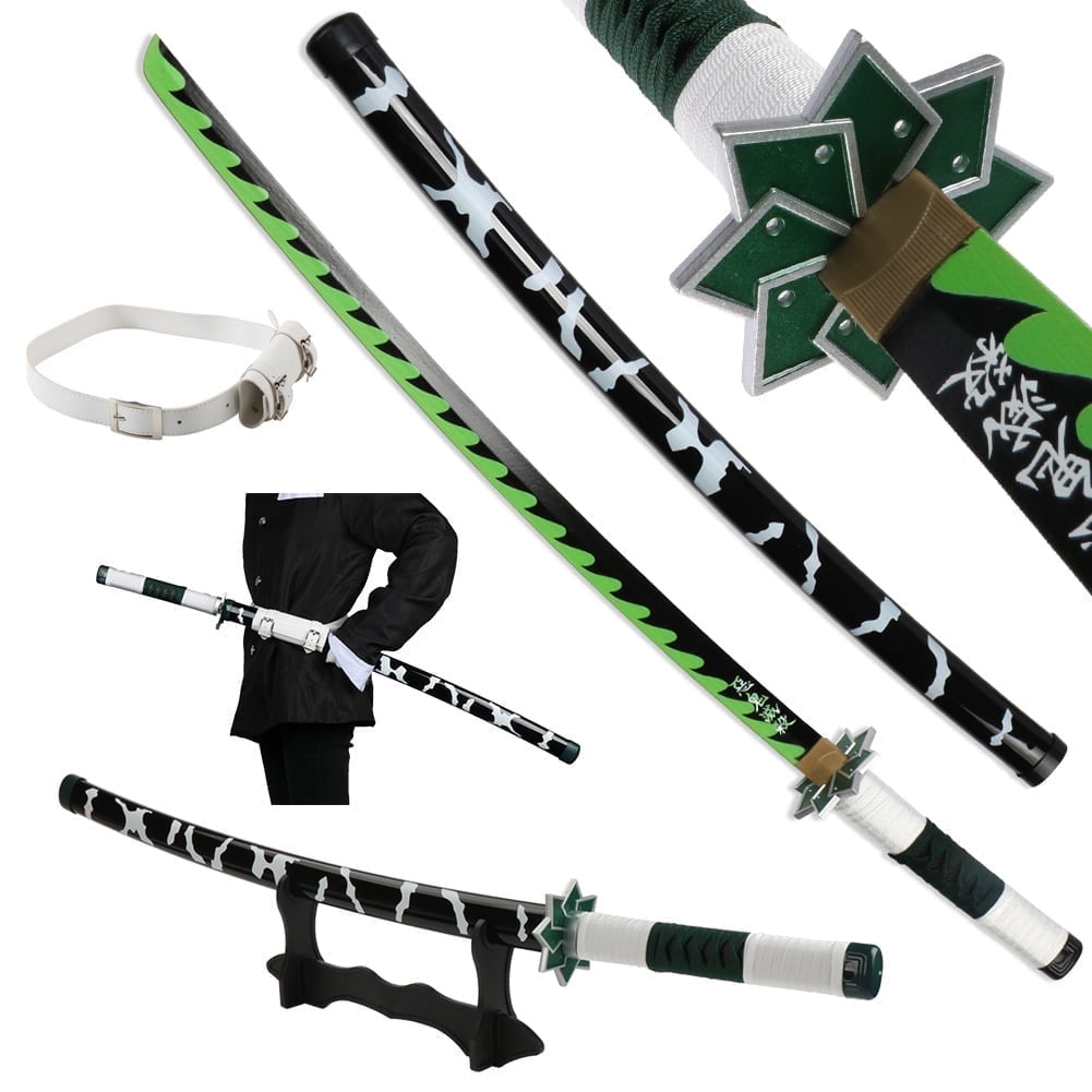 41" Bamboo Demon Slayer Sword Shinazugawa Sanemi - Walmart.com
