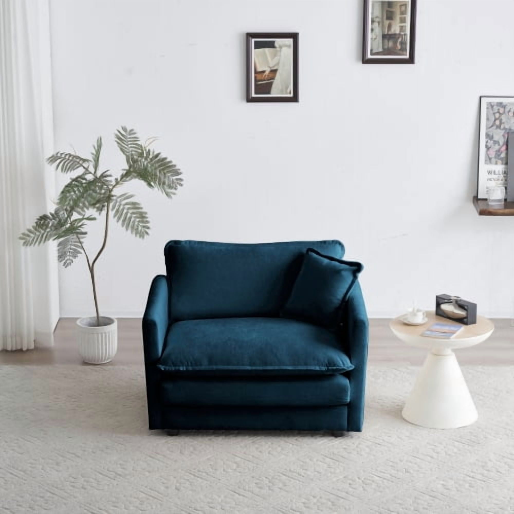 41" Chenille Single Sofa Couch, Sillones Para Domitorio Single Sofa ...