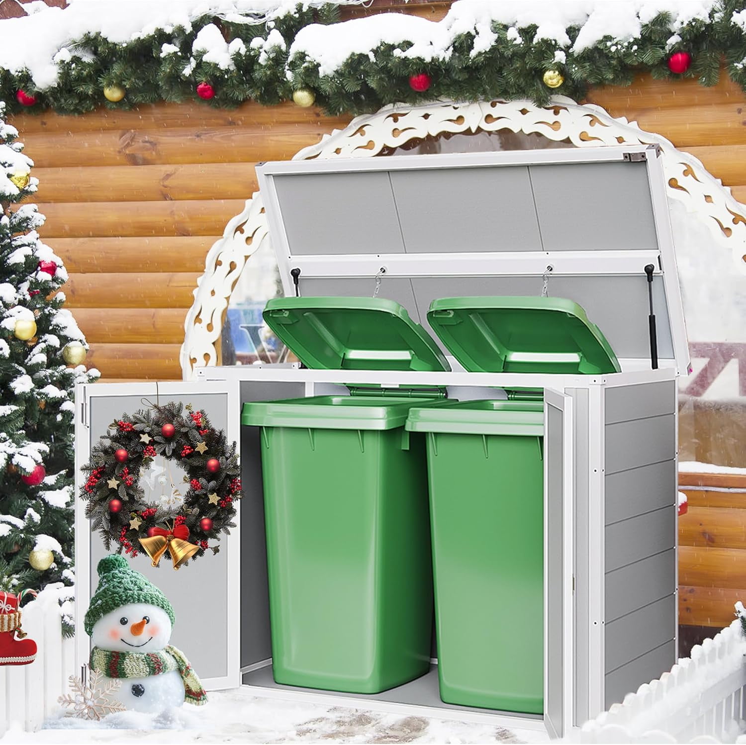 41 Cu.Ft Horizontal Storage Shed Outdoor, Weatherproof Resin Storage ...