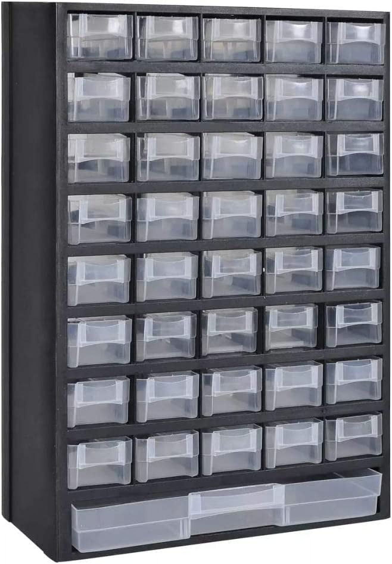 41-Drawer Plastic Storage Cabinet Tool Box, Storage Cabinet with 40 ...