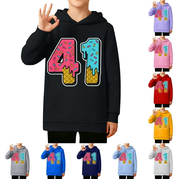 41 Hoodies for Boys Girls 3D 41 Ice Cream Drip Meme Funny Printed ...