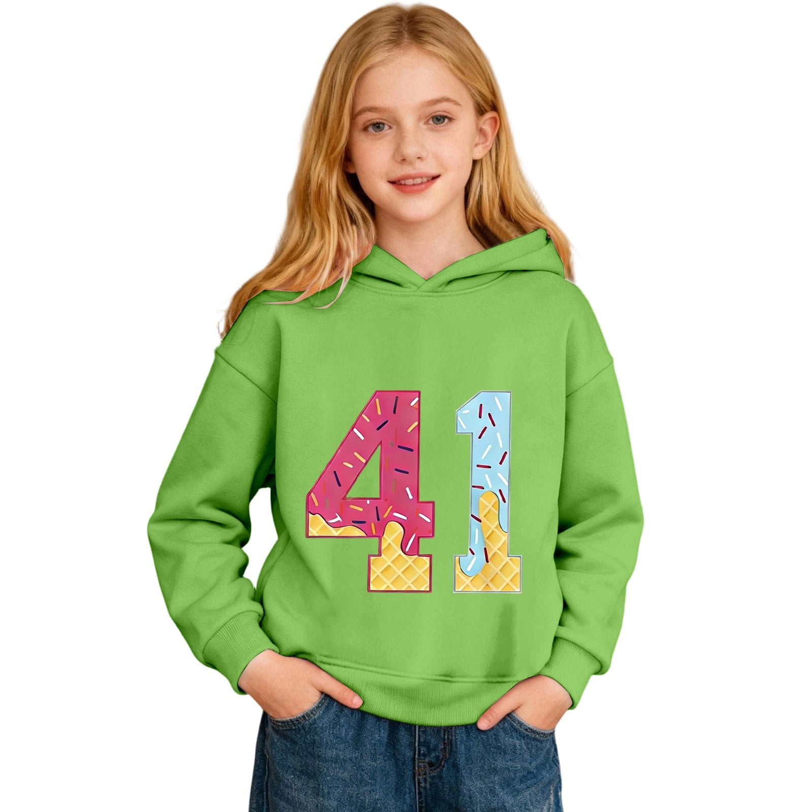 41 Ice Cream Drip Meme Forty One Four Gen Alpha Slang Pullover Hoodie ...