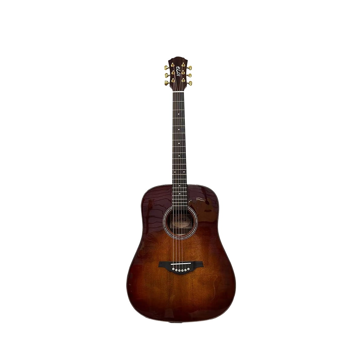 41 Inch Acoustic Guitar, Wooden Folk Guitar, Mahogany Fingerboard ...